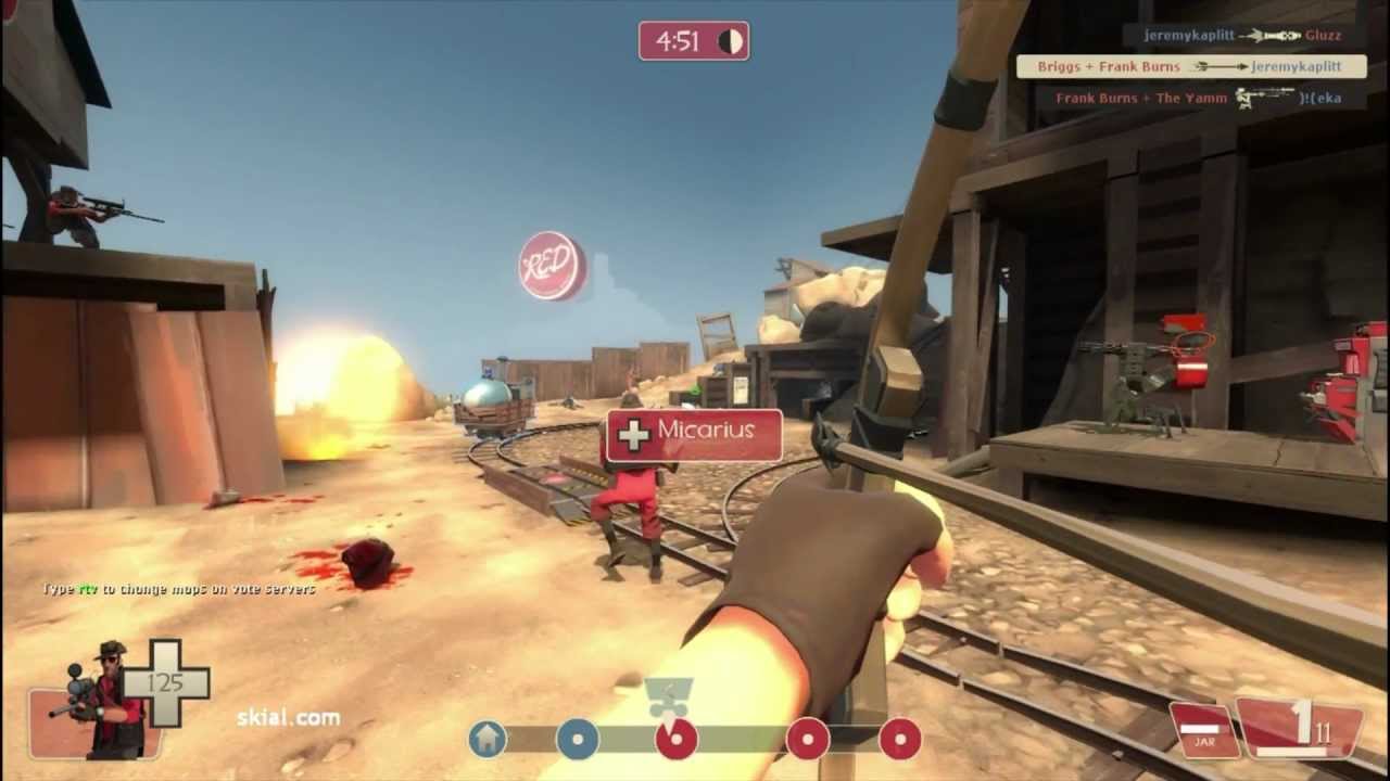 Huntsmen sniper gameplay Team Fortress 2 Part 1 - YouTube