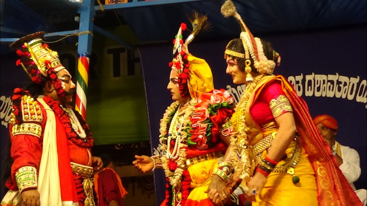 Yakshagana -- Vidyunmathi Kalyana - 17 - Polali - Marakada - Moodabidri ...