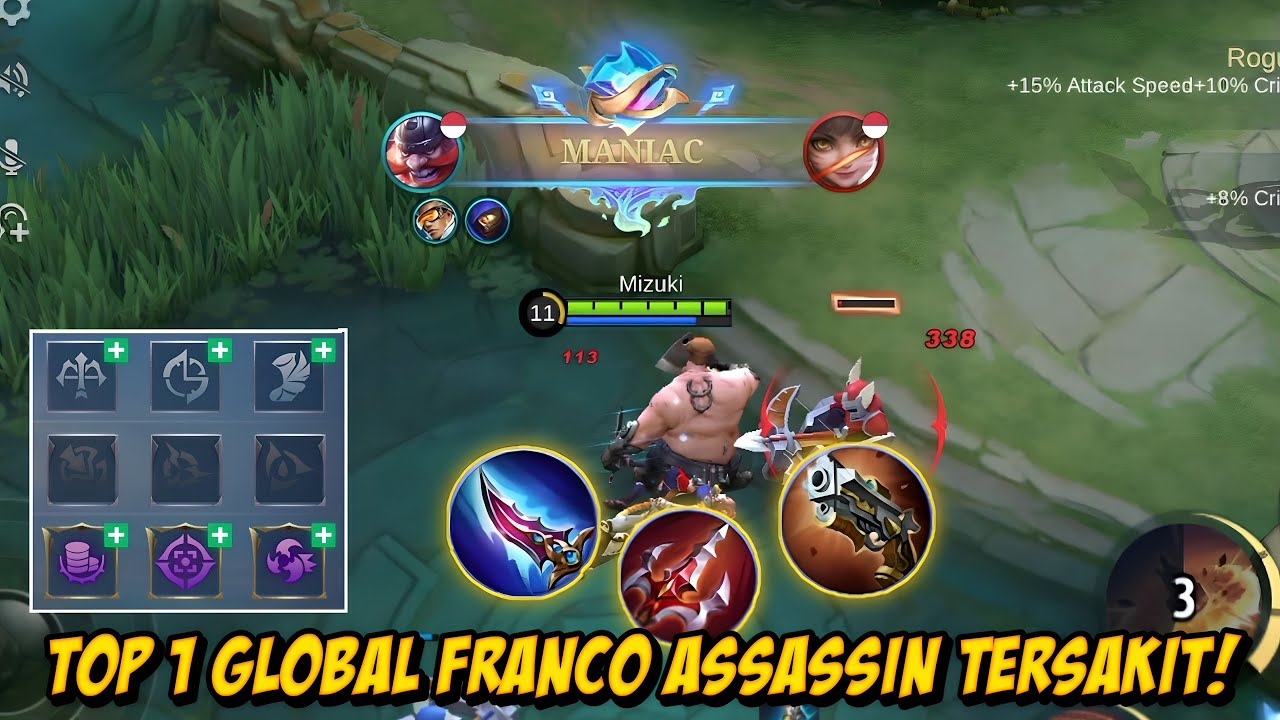 COBAIN ITEM INI BUAT FRANCO DAMAGE AUTO SAVAGE! - BUILD FRANCO TERSAKIT ...