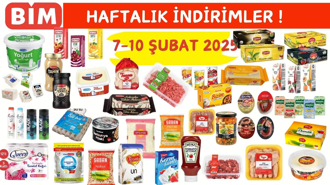 BİM 10 ŞUBAT SON HAFTASONU İNDİRİM KATOLOĞU RESMİ KATOLOG/GIDA&TEMİZLİK ...
