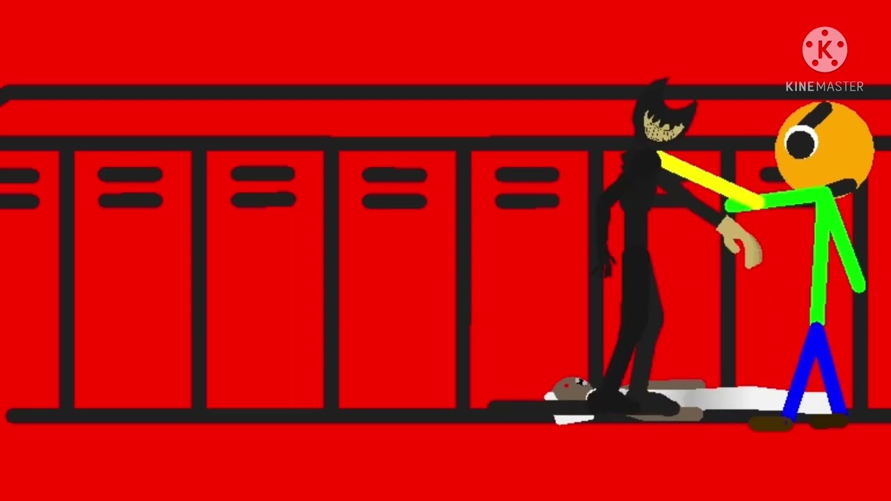 Very angry baldi vs demon bendy - YouTube