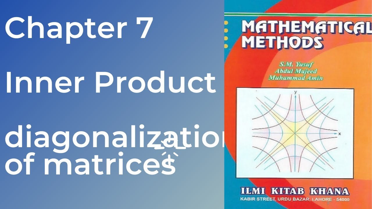 Mathematical Methods by SM Yusuf chapter 7 Inner product space - YouTube