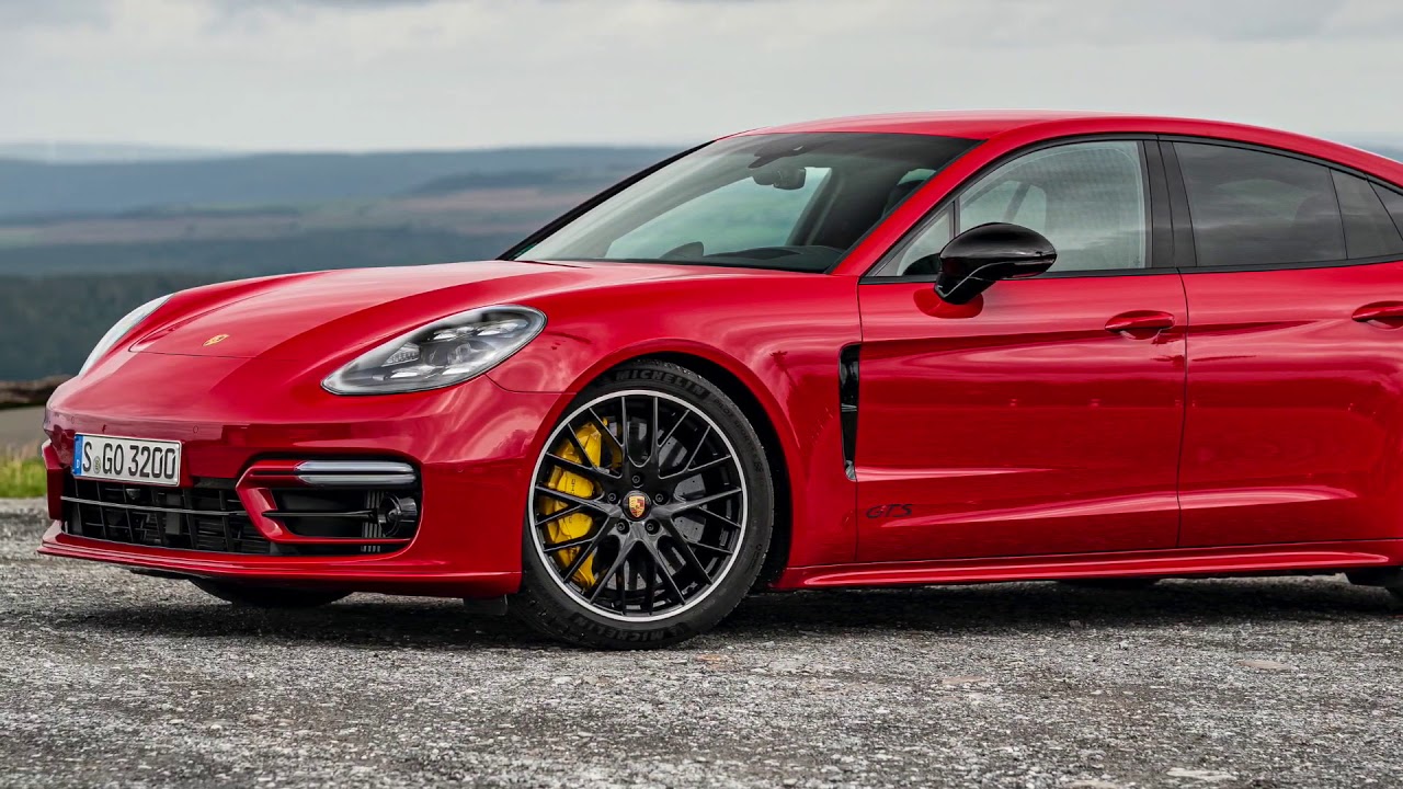 2021 New Porsche Panamera GTS Sedan V8 - Carmine Red Color | Image ...