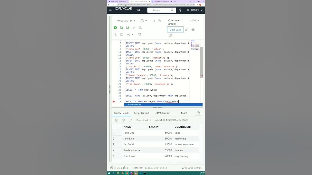 Sql Retrieve Data From Table Using Select Statements Sql Mysql Mysqlworkbench Shorts