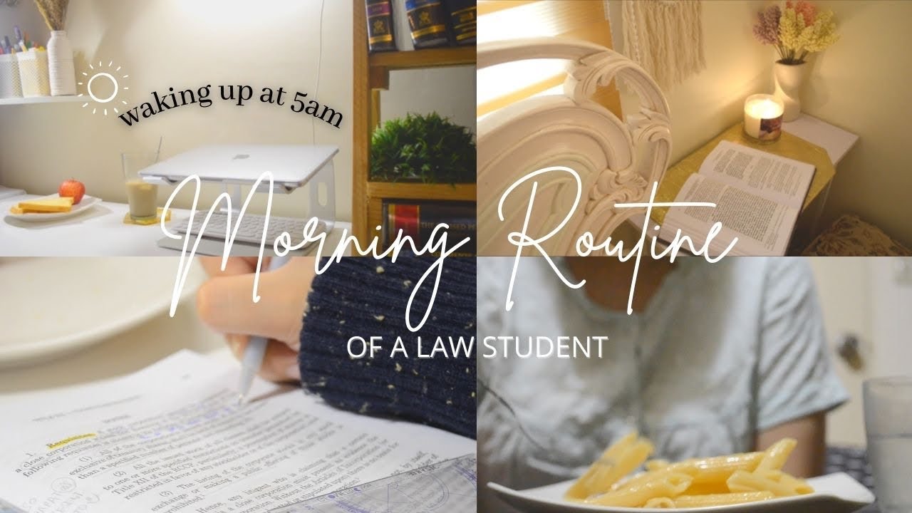 MY PRODUCTIVE 5AM MORNING ROUTINE | Online Law School - YouTube