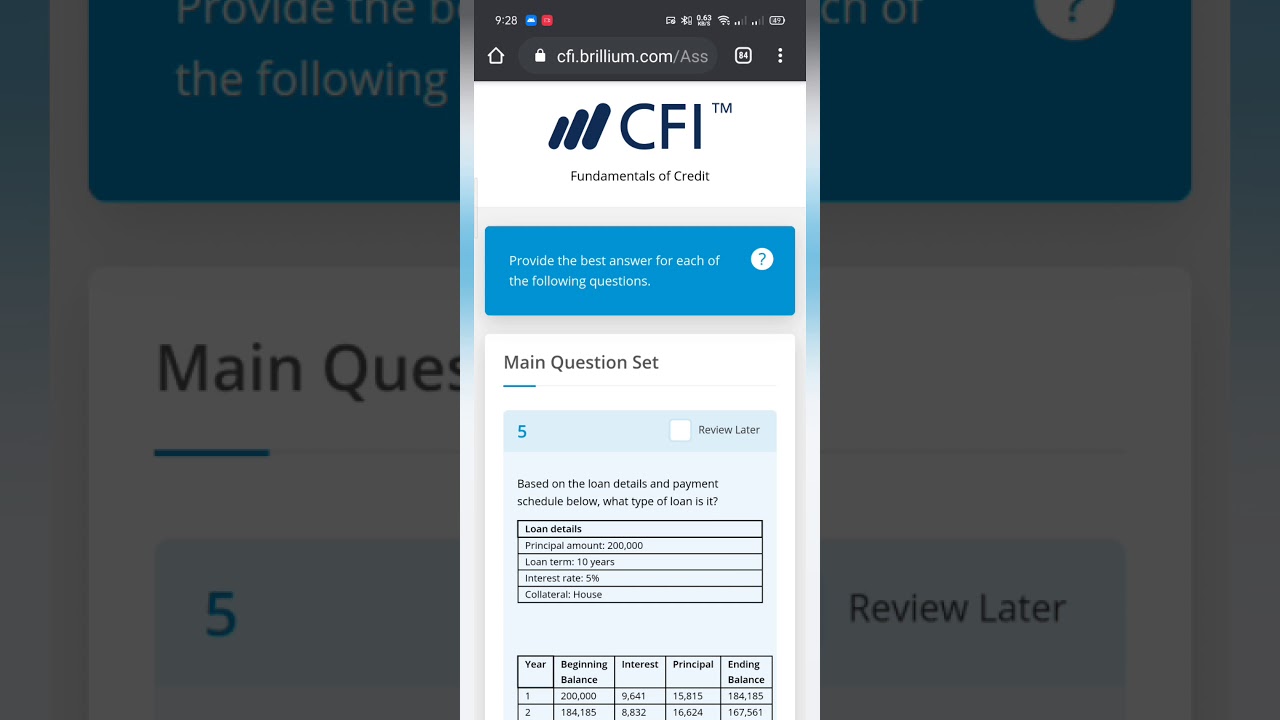 5-الشهادة الخامسة💙 (CFI)-Fundamentals of Credit for free🔥 - YouTube