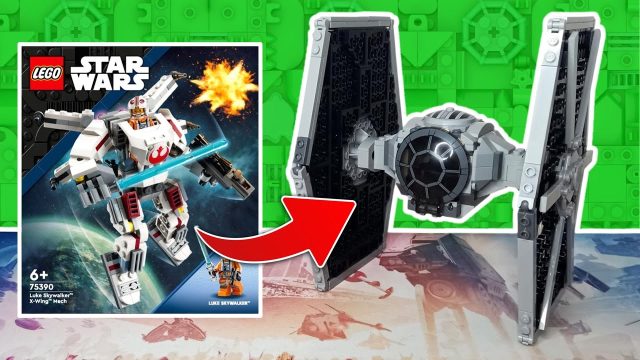 LEGO TIE Fighter Mech MOC (Star Wars Custom Set) - YouTube