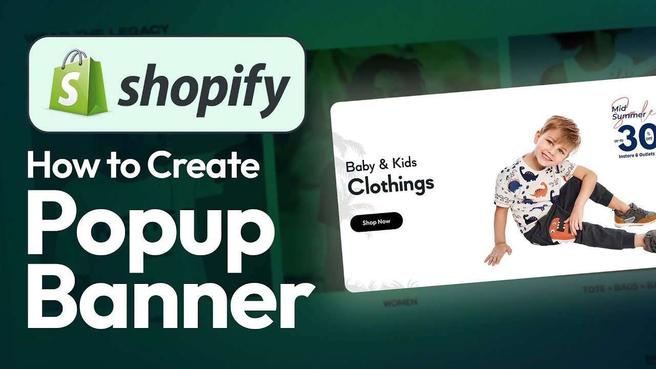 How To Create a Popup Banner To Shopify (2026) | UPDATED - YouTube