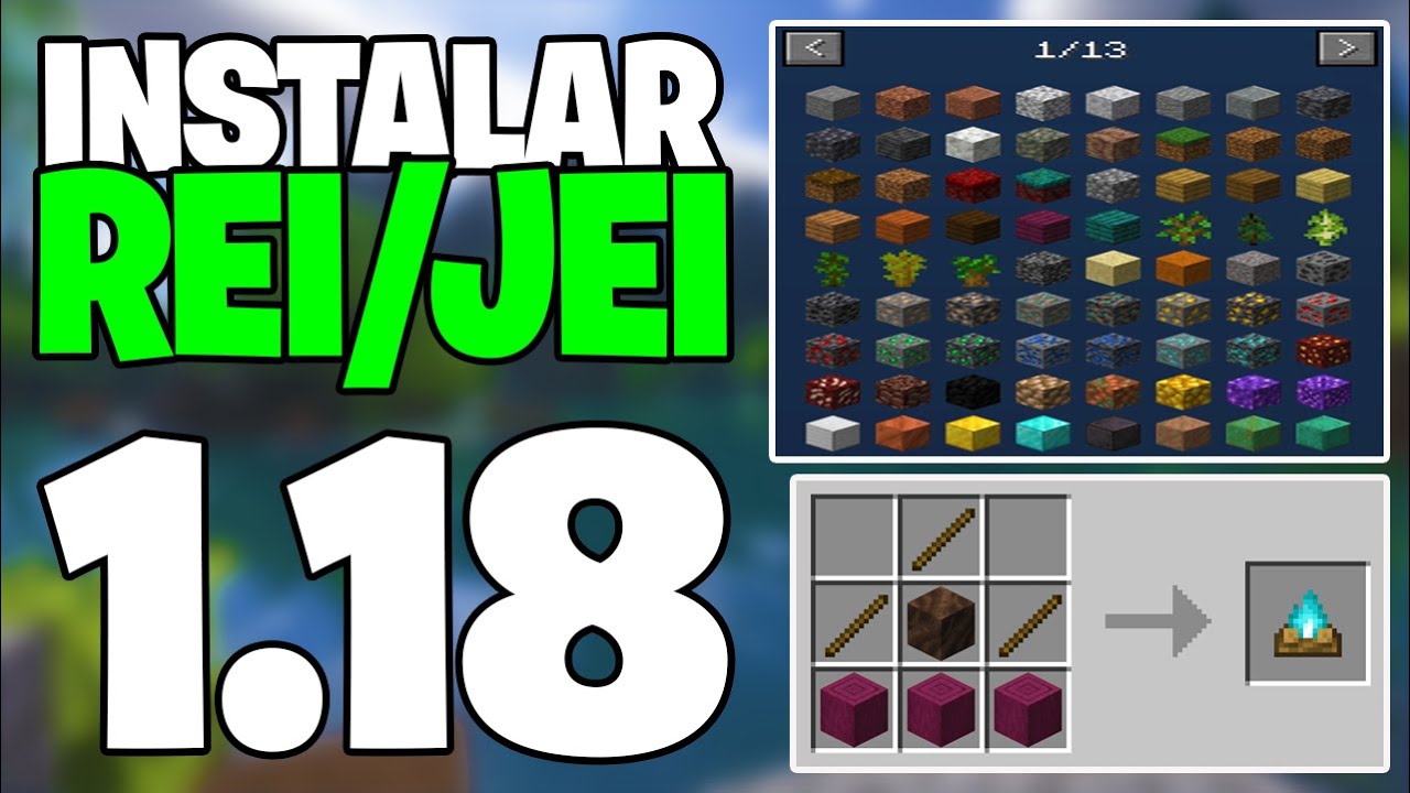COMO ver TODOS los CRAFTEOS en Minecraft 1.18.1 (JEI y REI) | FORGE Y ...