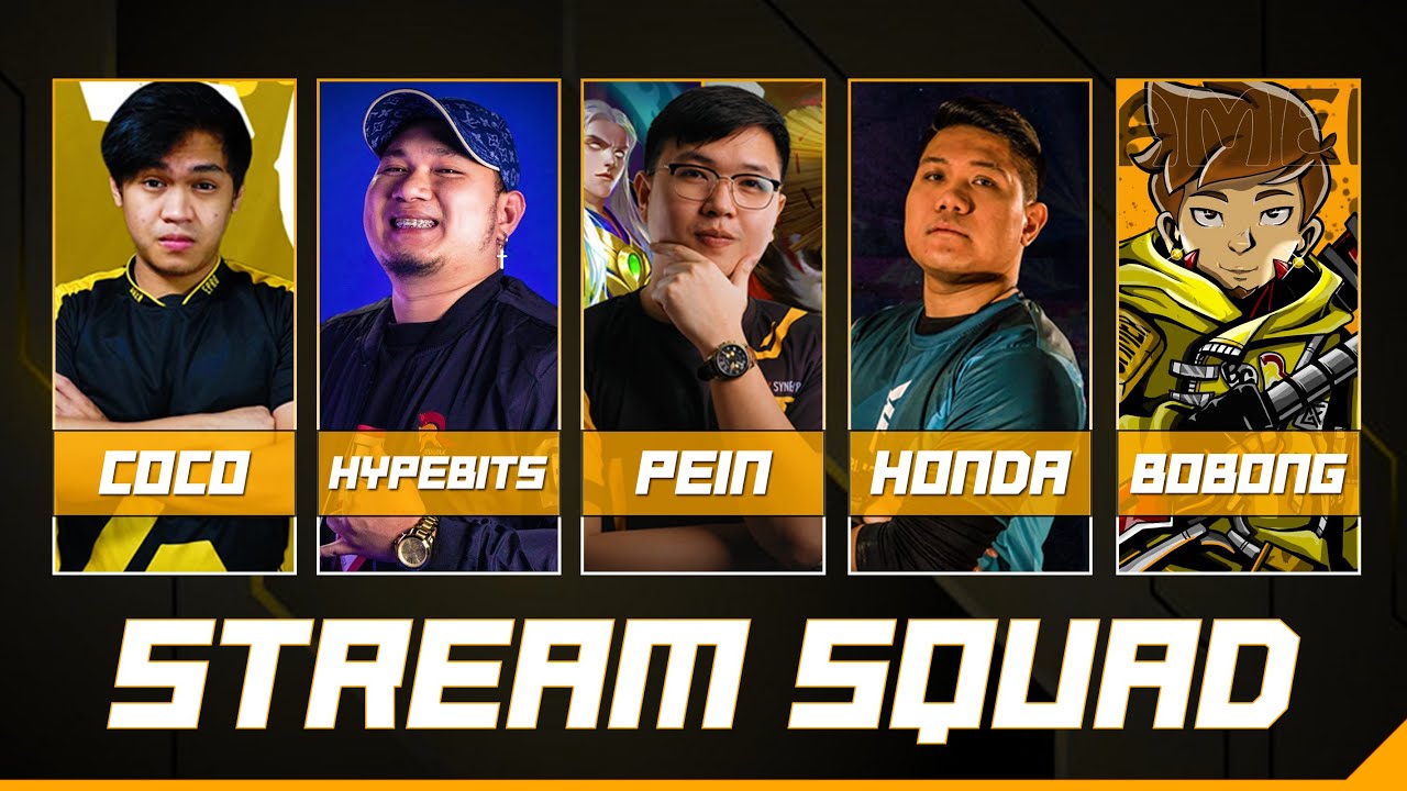 STREAM SQUAD: COCO, HYPEBITS, PEIN, HONDA BEAST AND BOBONG GAMER| MLBB ...