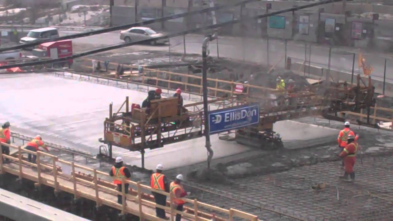Strachan Avenue Overpass Bridge Deck Construction - YouTube