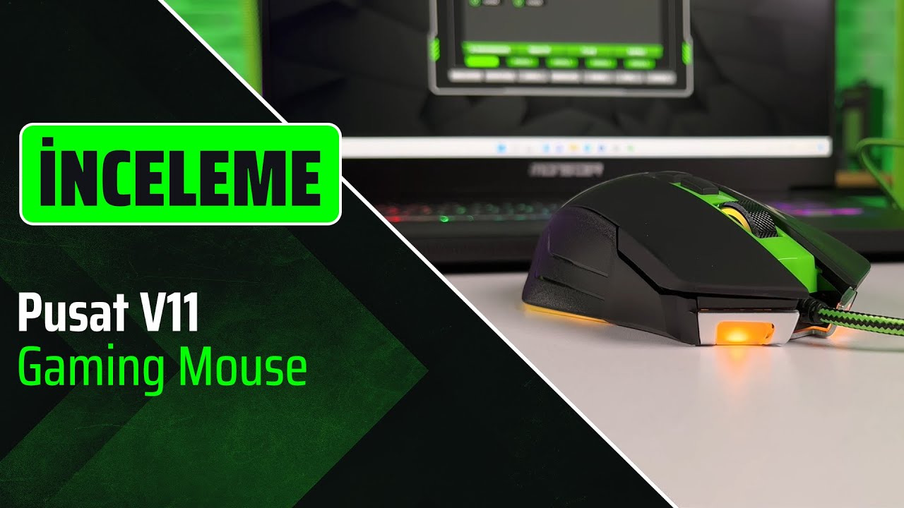 Pusat V11 Oyuncu Mouse İnceleme - YouTube