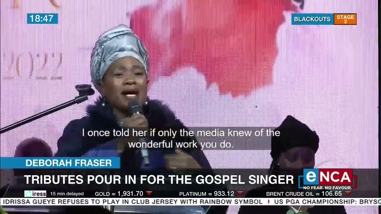 Deborah Fraser | Tributes pour in for gospel singer - YouTube