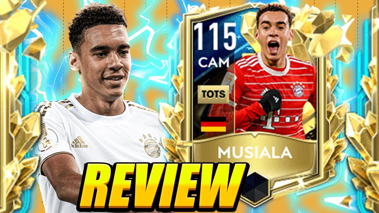 BEST CAM IN FIFA MOBILE 22! 115 UTOTS MUSIALA PLAYER REVIEW & GAMEPLAY ...