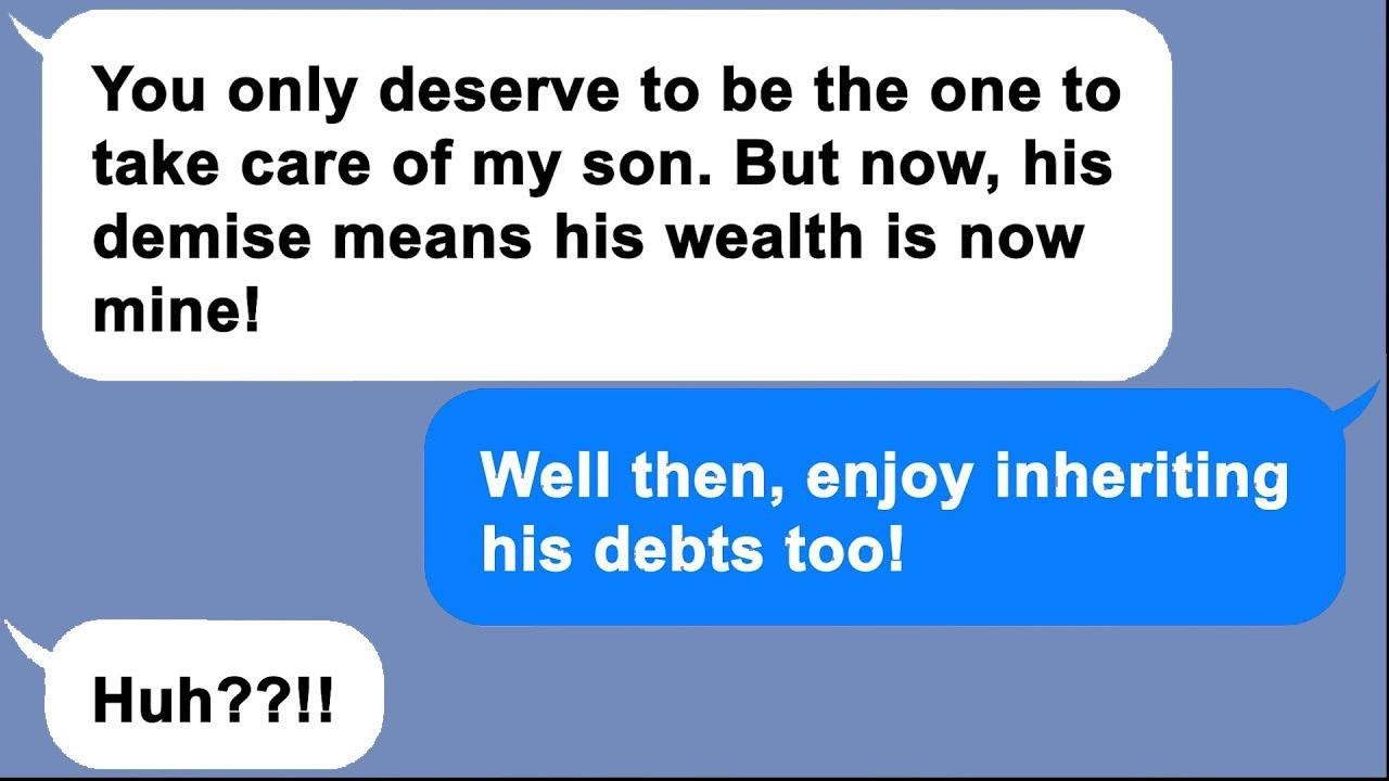 Evil MIL slaps me in the face at my husband's funeral and blatantly ...