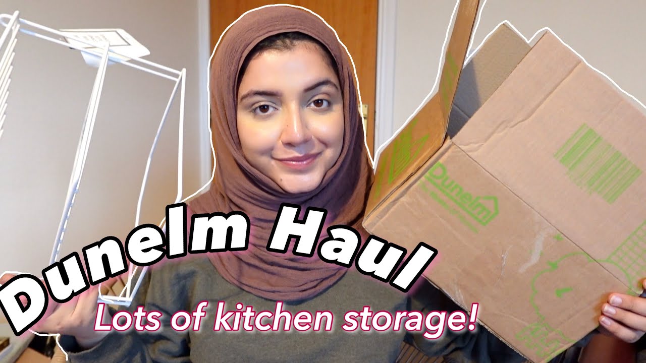 Dunelm Haul - Small kitchen organisation tips! - YouTube