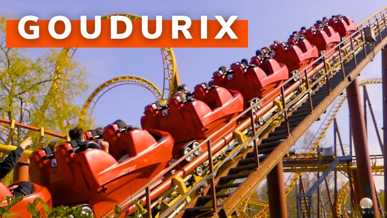 🎡Goudurix off ride 🇫🇷 Parc Astérix (7 inversions) - YouTube