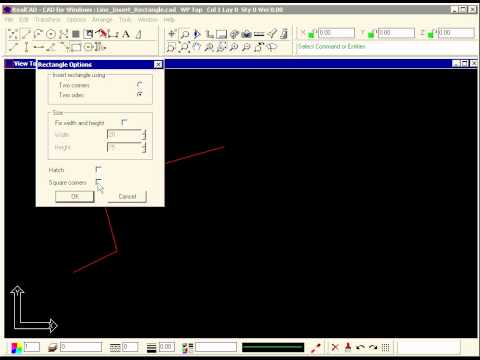 How to Draw Rectangles in CAD - YouTube