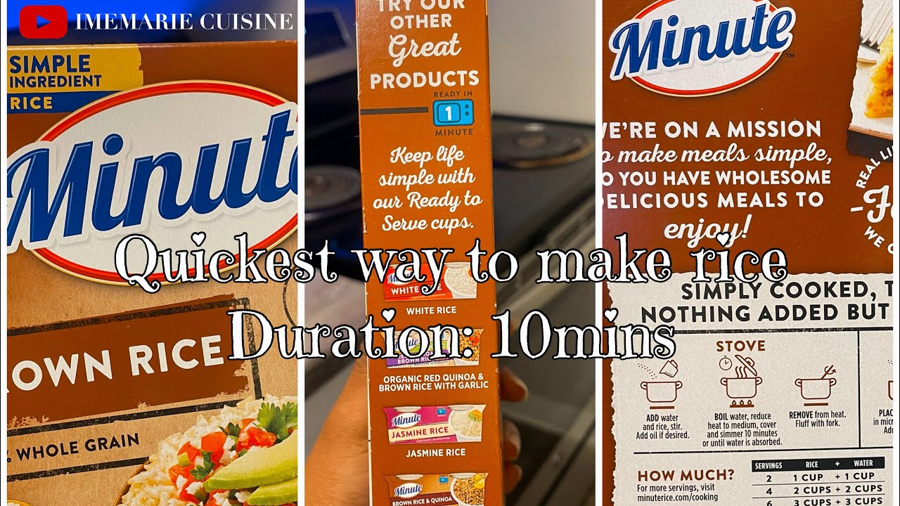 FLUFFY BROWN RICE IN 10 MINS !!! - YouTube