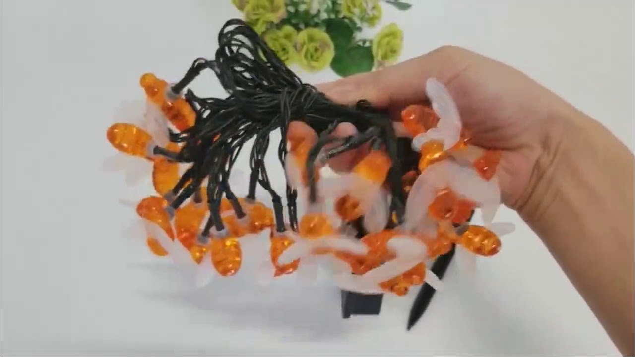 ifOlife Solar Bee String Light Waterproof 21FT 30LED Twinkle Fairy ...