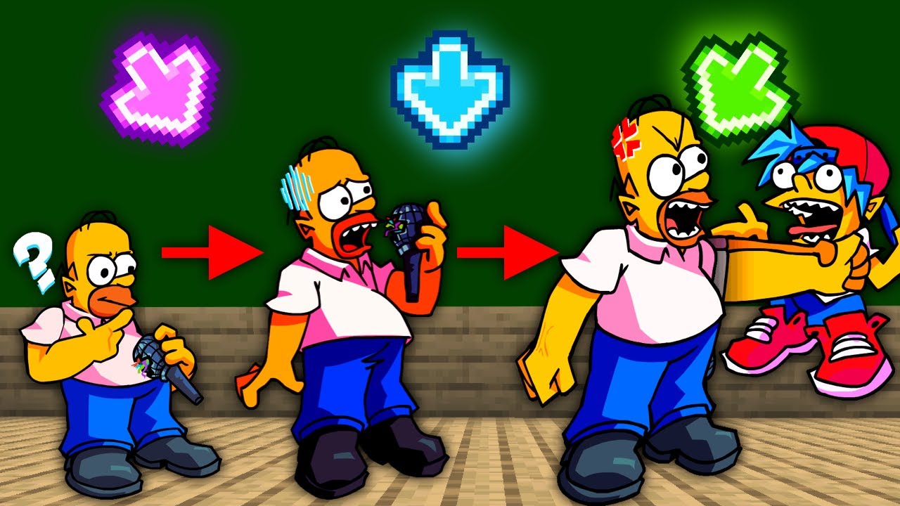 VS The Simpsons | Homer Simpson | FNF Character Test | Gameplay VS ...