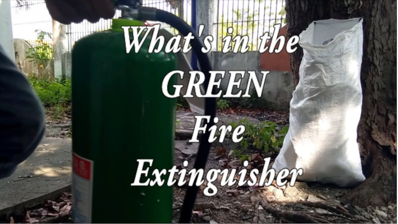 What's in the Green Fire Extinguisher? - YouTube