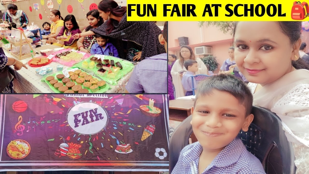 School Funfair 2023 🏫|| #Games, Food Stalls # Enjoy 😊 - YouTube