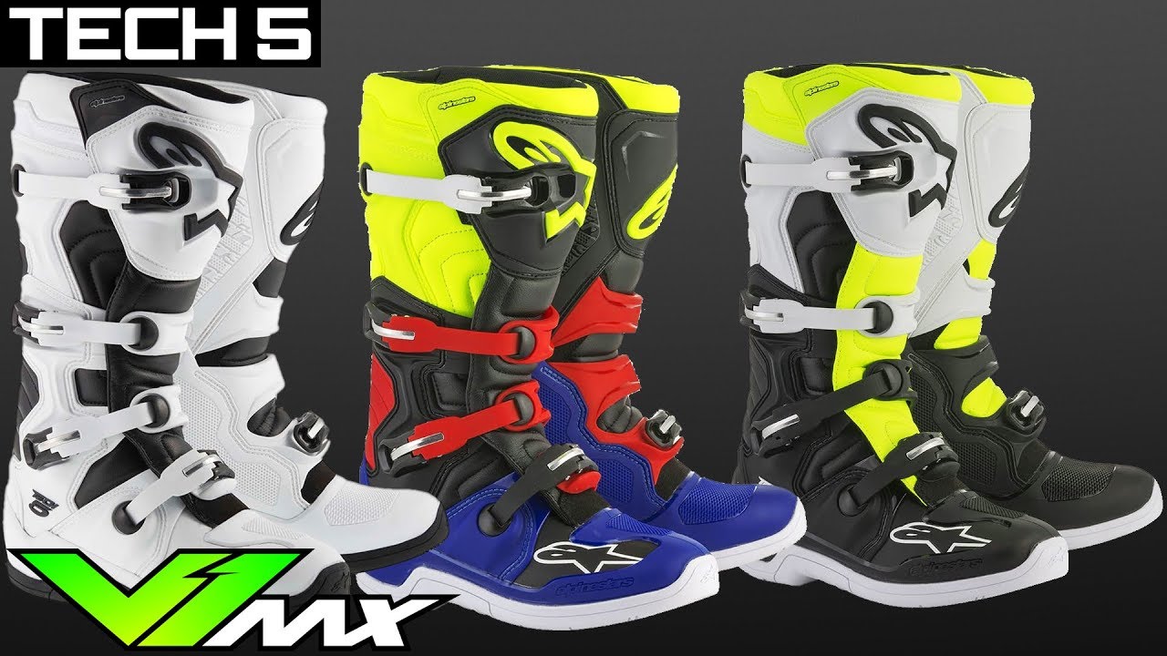 Alpinestars Tech 5 Motocross Boots - YouTube