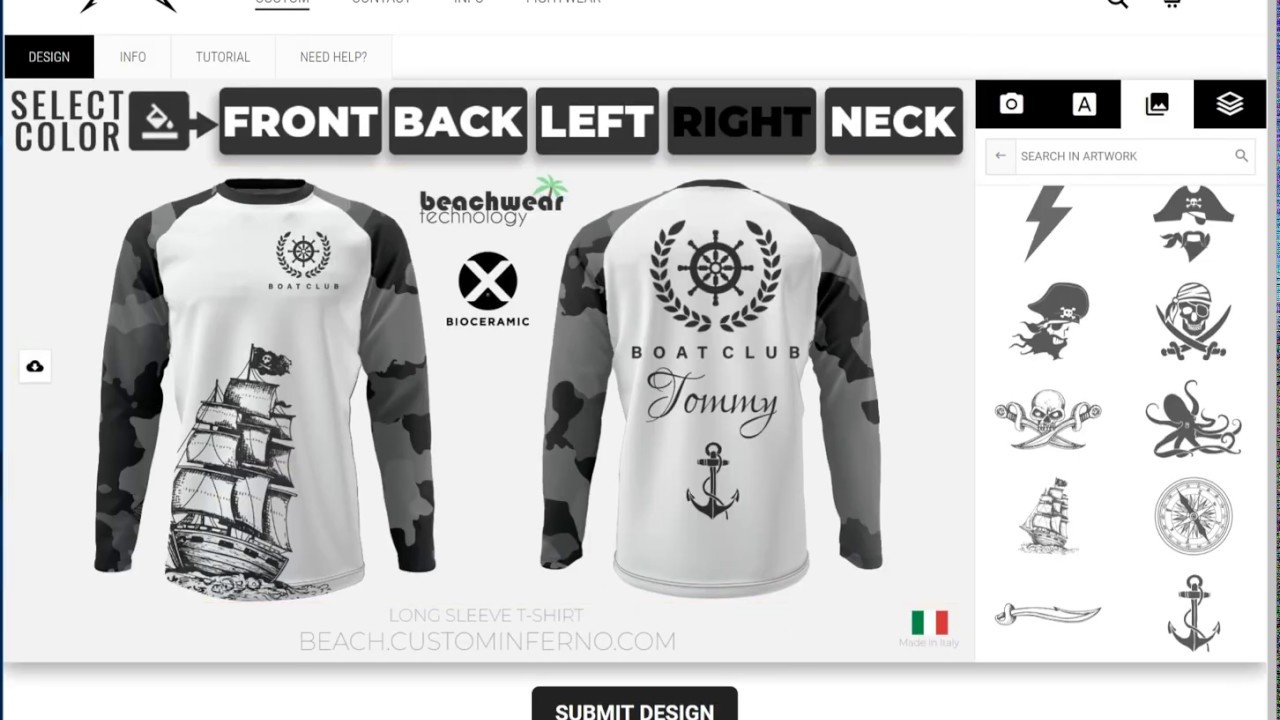 How to customize UV bioceramic T-shirt - YouTube