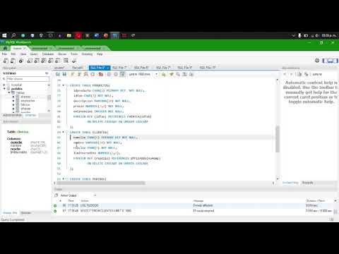 Como Generar el esquema de mi base de datos MYSQL Workbench - YouTube