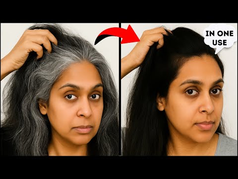 This Henna Trick Gave Me Darker Hair Fast (Lasts 3x Longer!) | White Hair to Black Hair Naturally