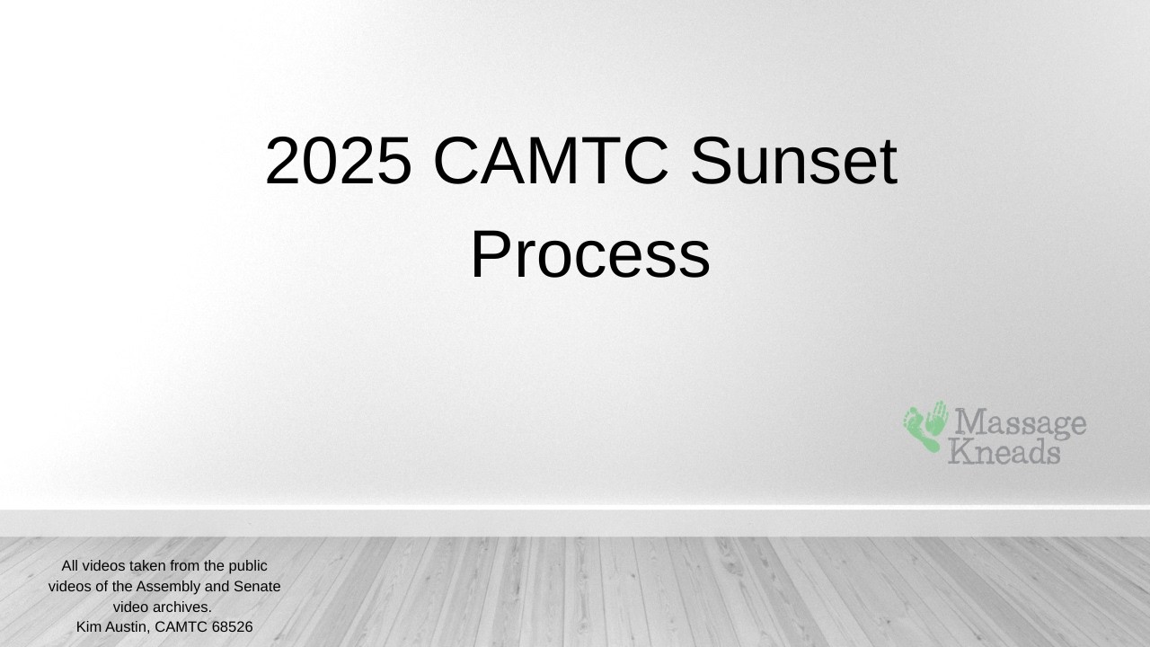 California Massage Therapy Council Sunset 2025 - YouTube