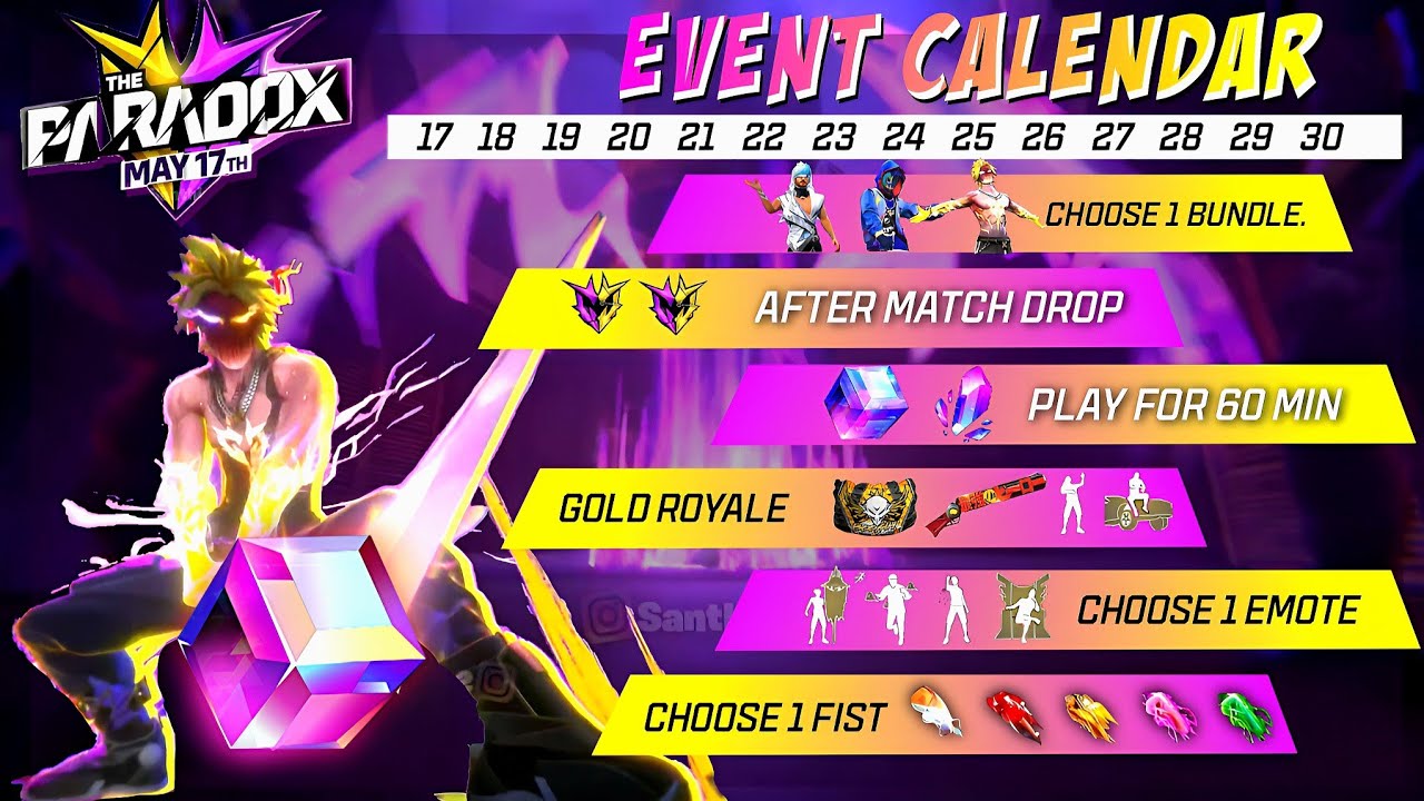 New Paradox Event Calander 😮🤯| Paradox Event All Free Rewards | Free ...
