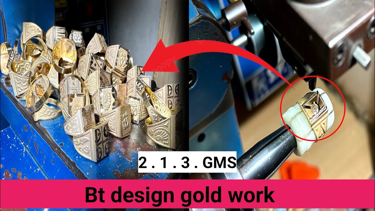 BT gold design, manufacture work #gold #jewellery #viral - YouTube