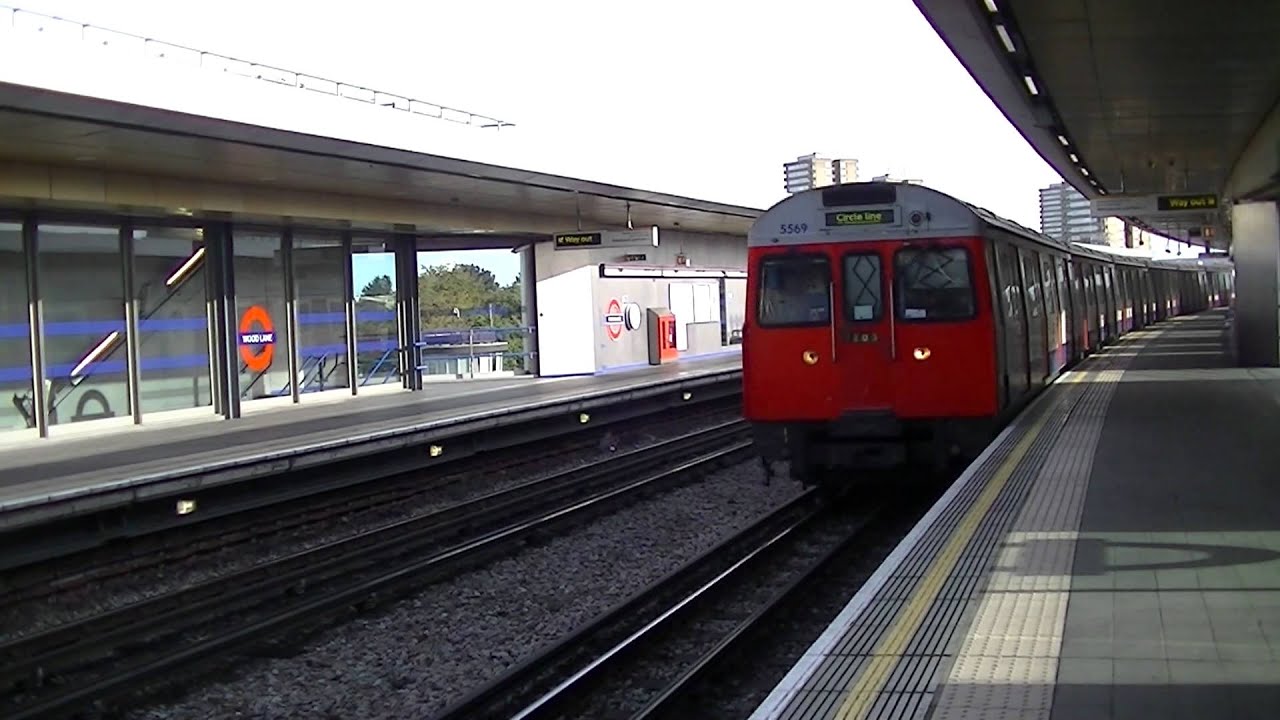 London Underground C Stock 5569, 5733 and 5526 at Wood Lane - YouTube