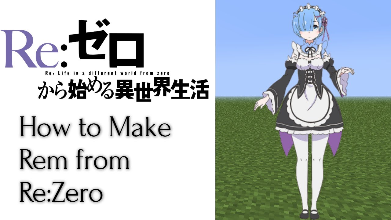 How to make a Rem Statue (Re:Zero) - Minecraft! - YouTube