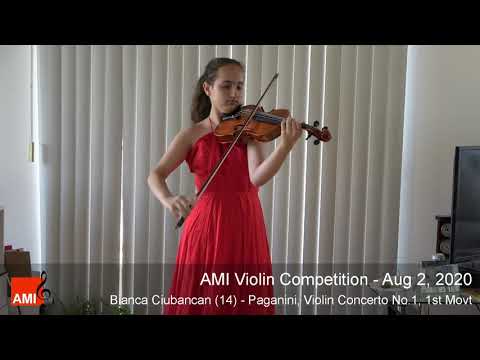 AMI Violin Competition - August 2nd, 2020 - Bianca Ciubancan, Laureate