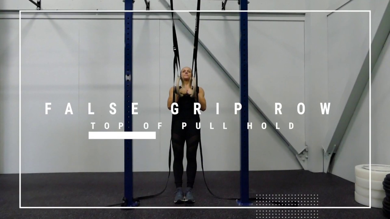 False Grip Ring Row Hold - YouTube