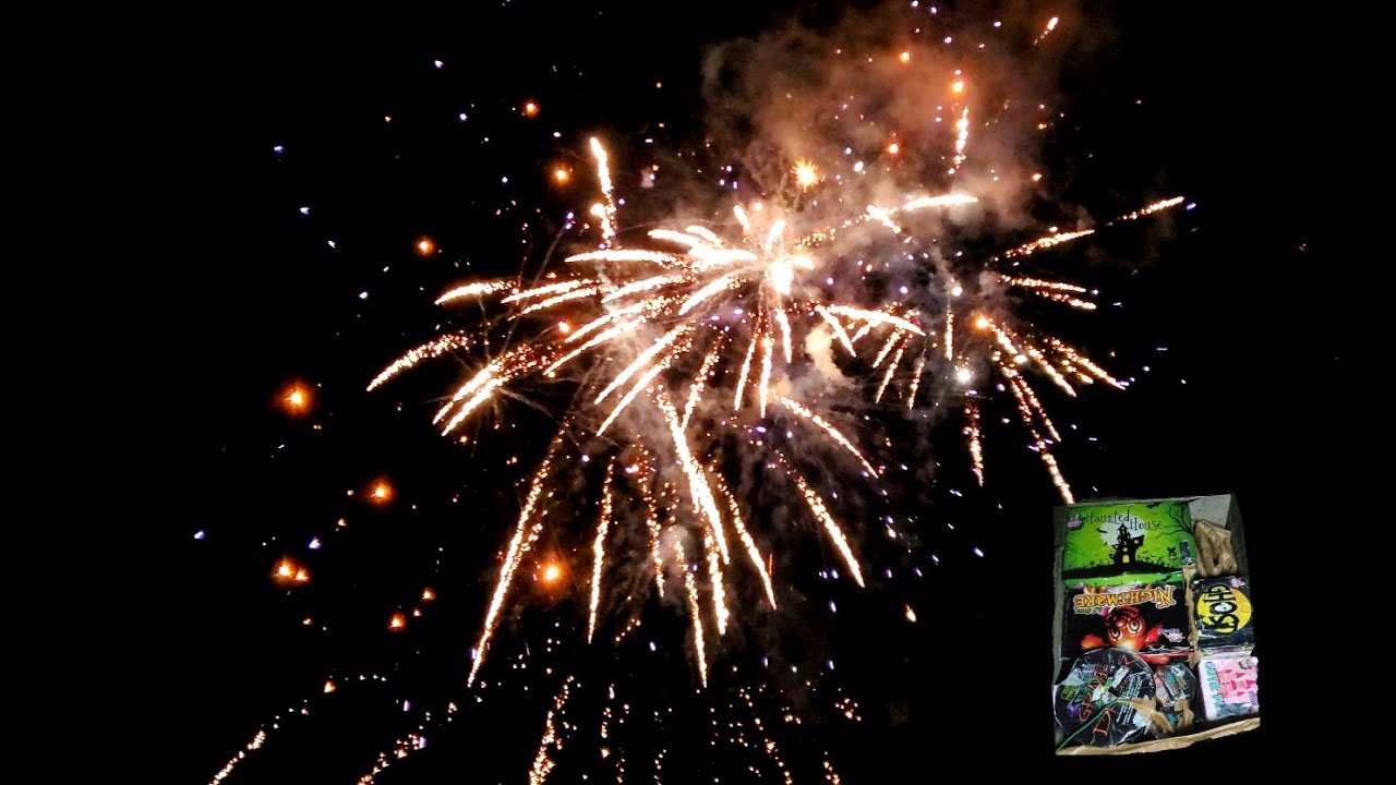 2021 Halloween Firework Display **Rapid Fire with Beautiful Shells ...