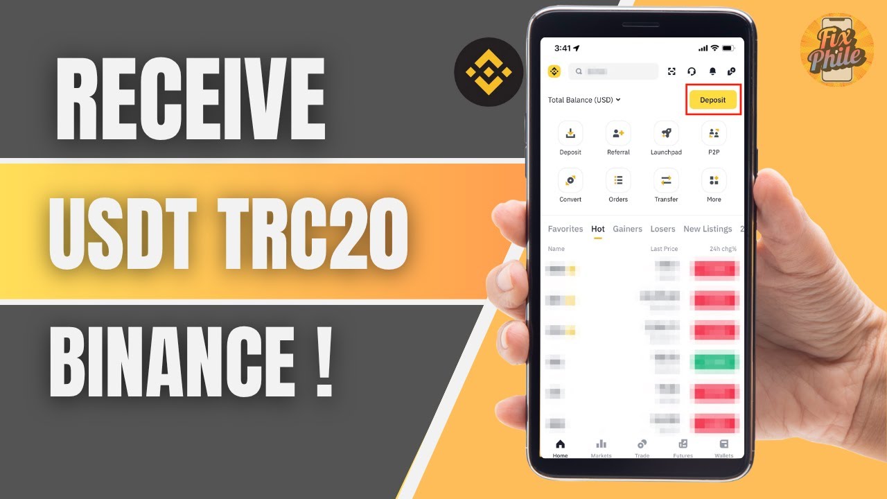 How to Receive USDT TRC20 on Binance (Wallet Address Tutorial) - YouTube