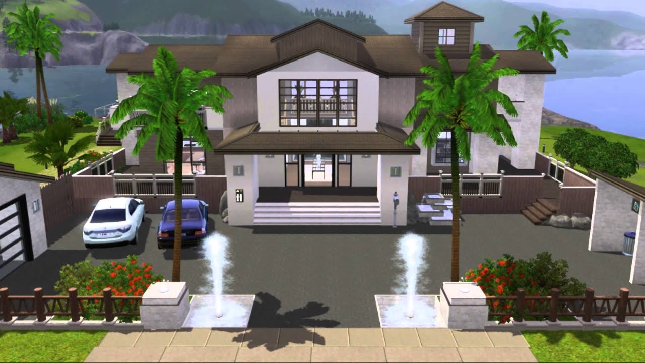 Sims 3 Mansion - The Beach Estate - YouTube