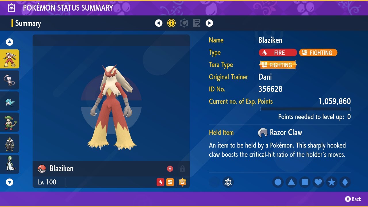 Blaziken (Attacker) - Duos - 7 Star Incineroar Raid - Pokemon Scarlet ...
