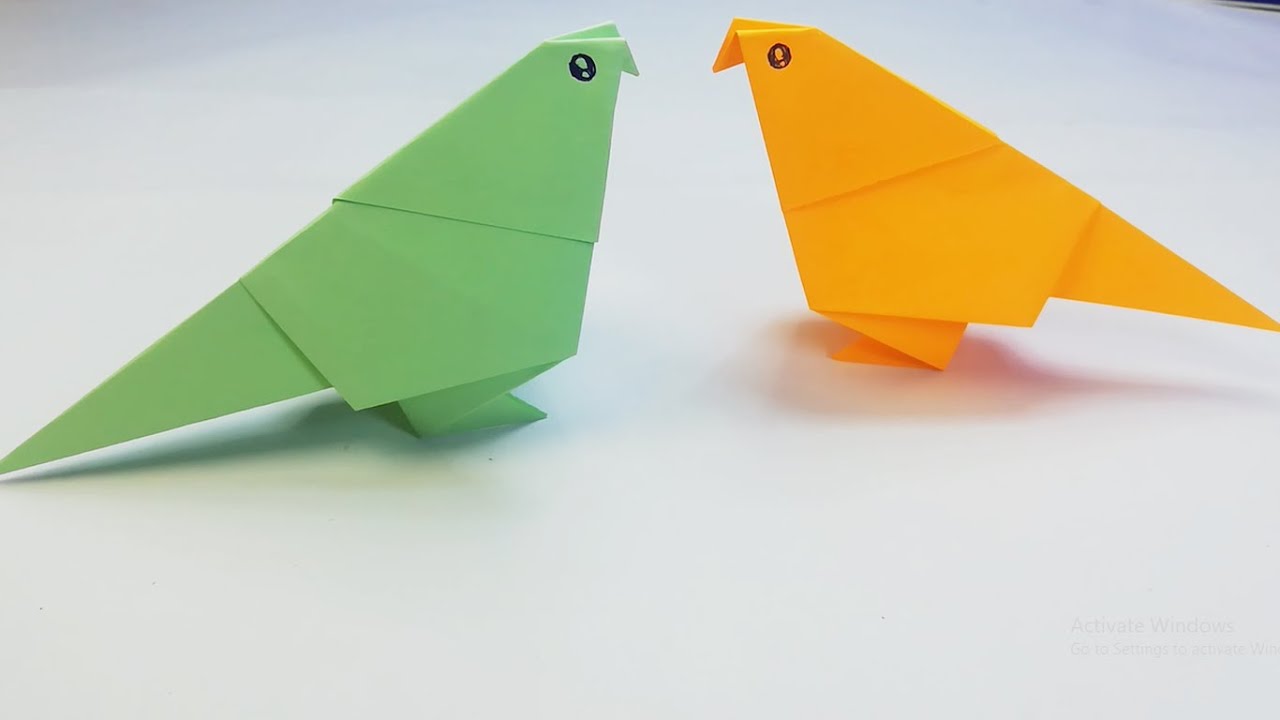 How To Make a Paper Parrot l Easy Making Paper Parrot l KL DIY - YouTube