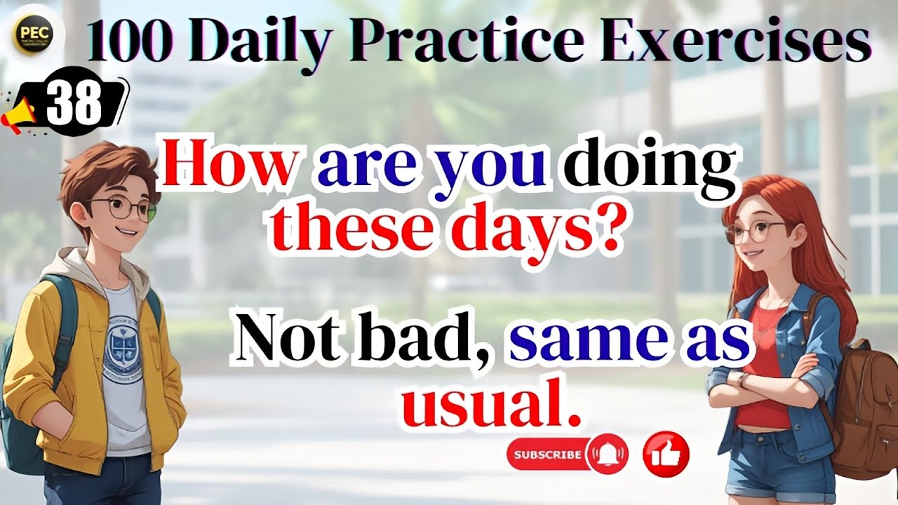 English Conversation for Fluency | 100 Daily Practice Exercises - YouTube