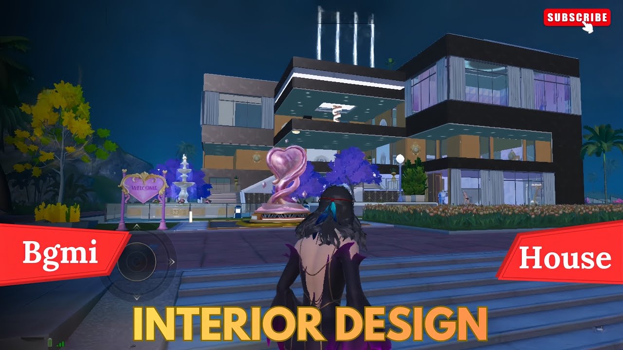MODERN HOUSE DESIGN BGMI | INTERIOR DESIGN | BEAUTIFUL HOUSE BGMI ...