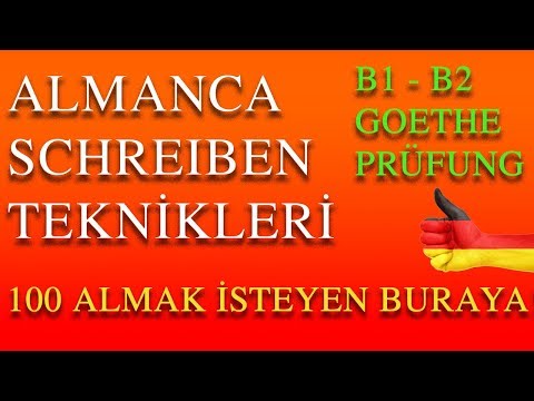 ALMANCA YAZMA TEKNİKLERİ ( Almanca Dersler )