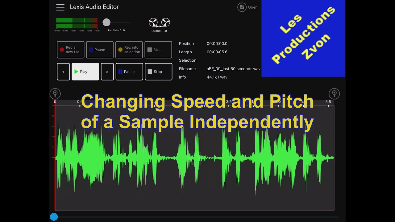 Changing Speed and Pitch of an Audio File Independently - YouTube