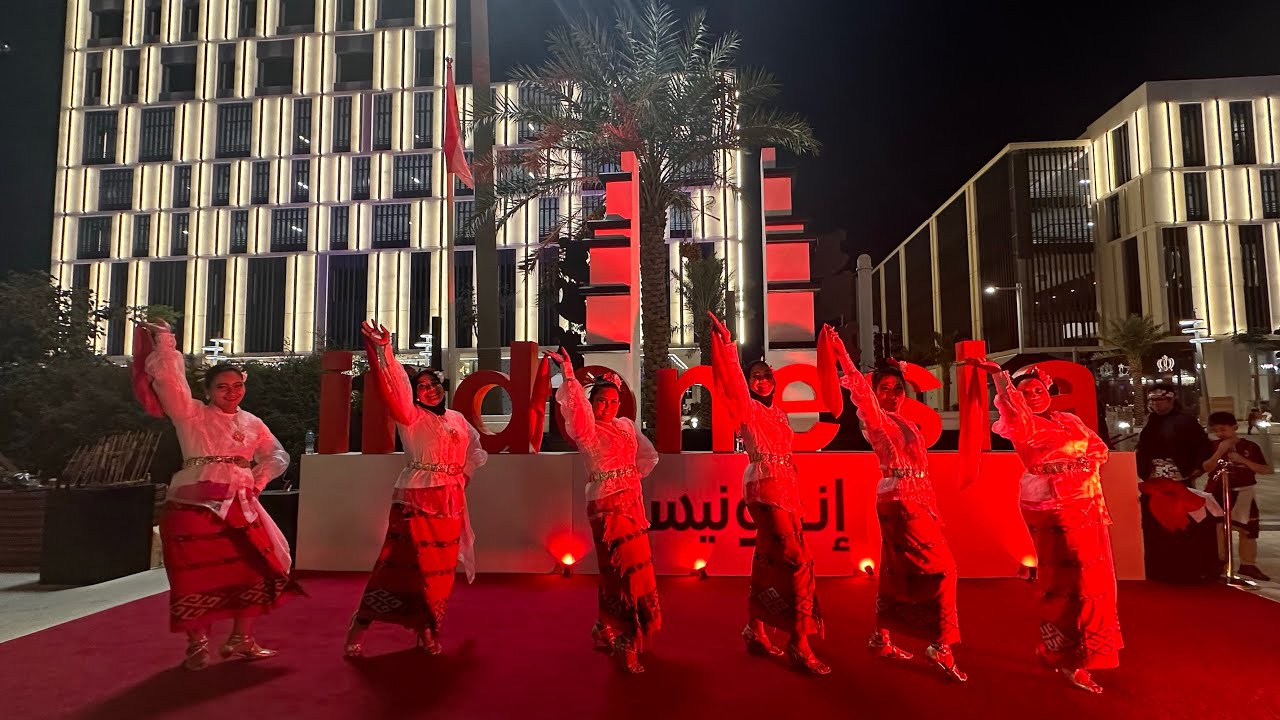 Lenso Dance at AFC Indonesian Pavillion - Lusail Boulevard - YouTube