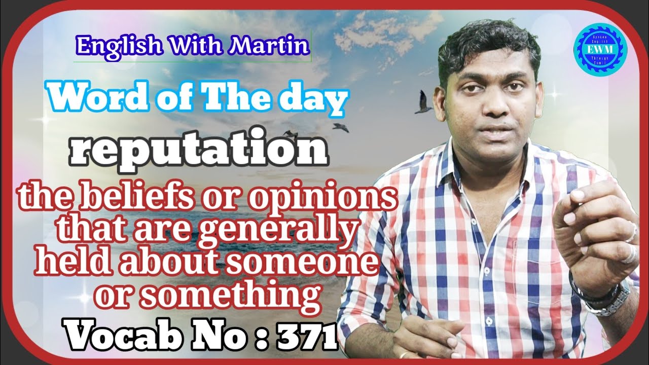 reputation Tamil meaning | pronunciation & a sentence | vocabulary ...