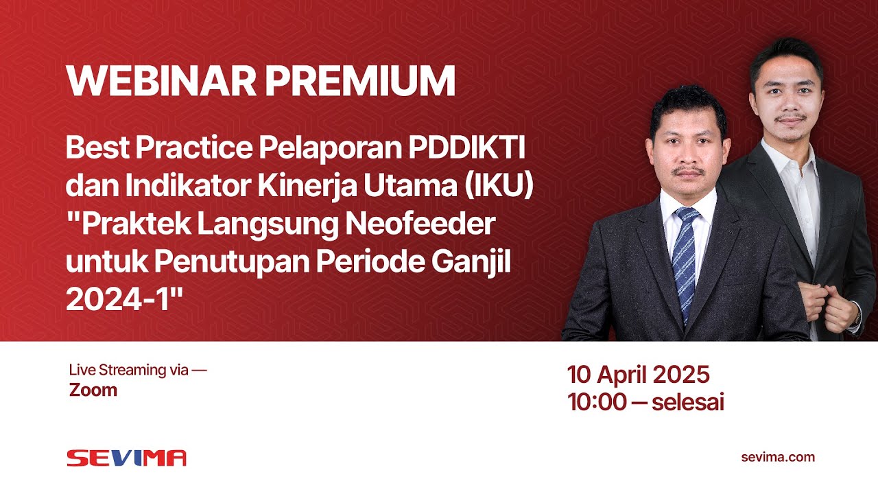 Webinar Premium: Best Practice Pelaporan PDDIKTI dan Indikator Kinerja ...